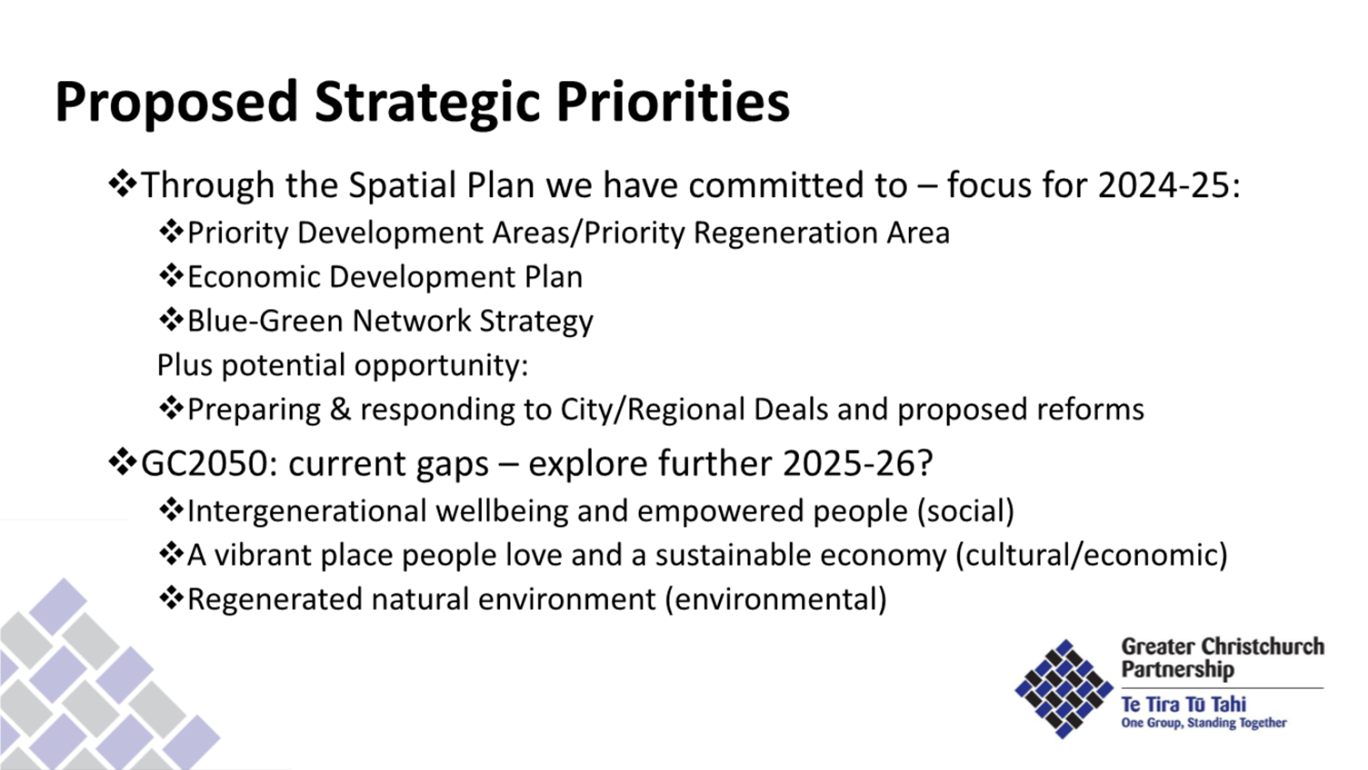 Agenda of Greater Christchurch Partnership Committee Information ...