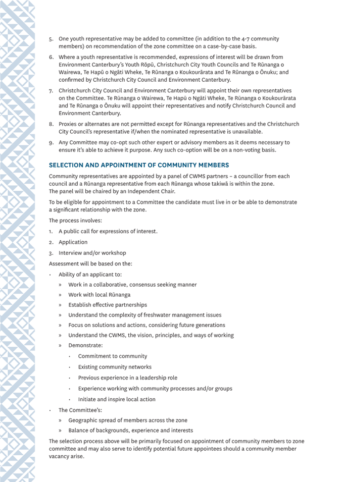 Agenda of Workshop - Banks Peninsula Water Management Zone Committee ...