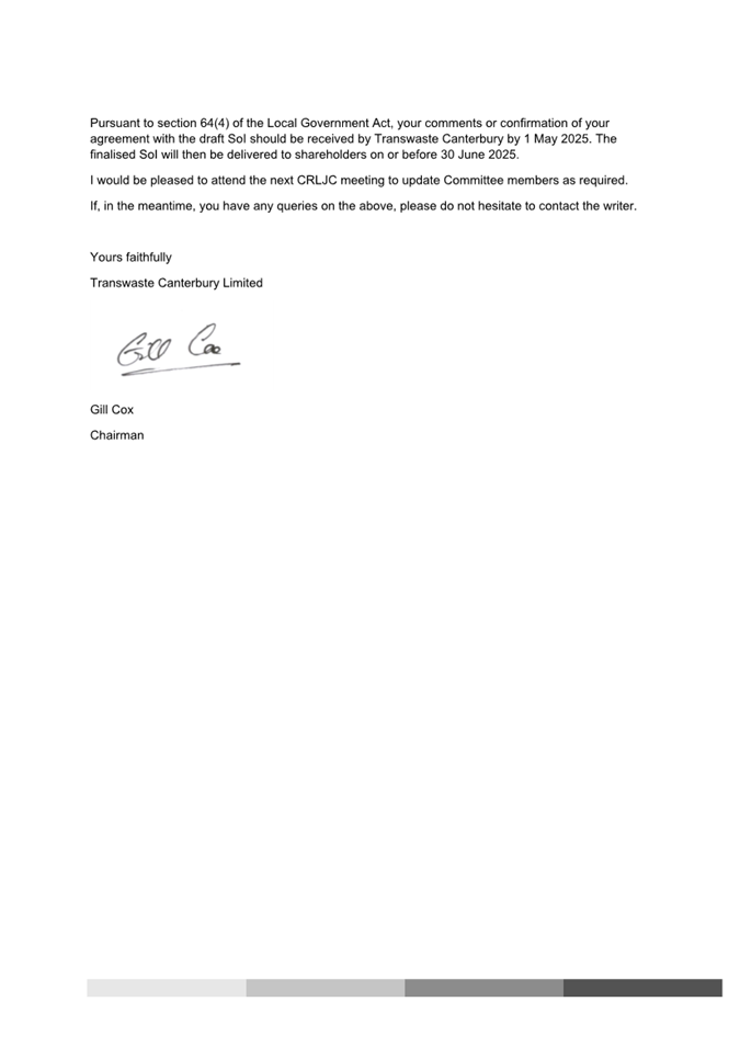 Agenda of Canterbury Regional Landfill Joint Committee - Monday, 7 ...